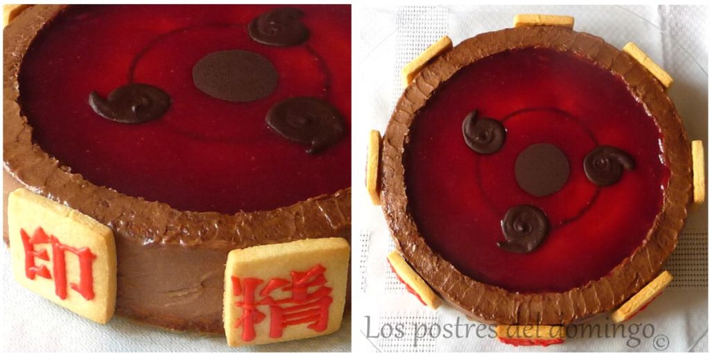 Tarta Sharingan de Sasuke - Los postres del domingo